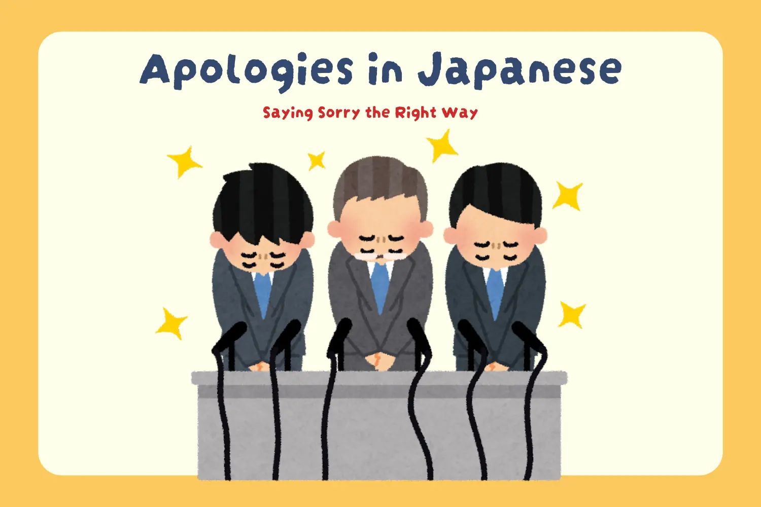 Understanding Apologies in Japanese: Saying Sorry the Right Way